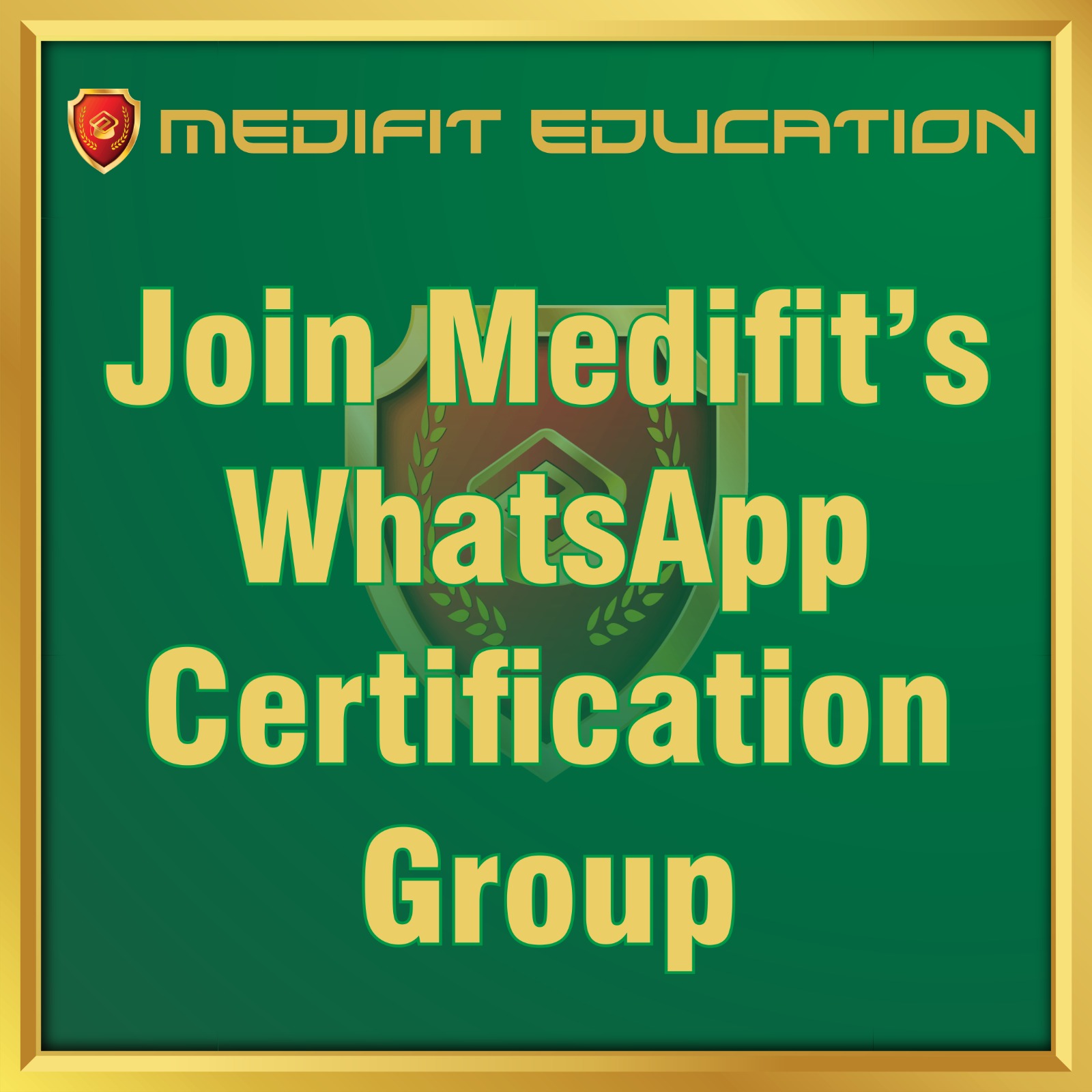 Official WhatsApp Group - Medifit Education - Medical & Fitness Certifications