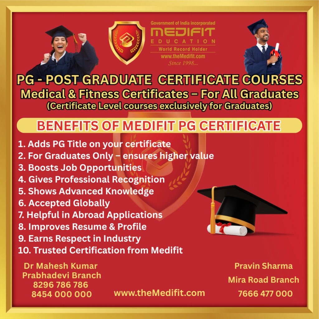 Certificate - Medifit Education - Medical & Fitness Certifications